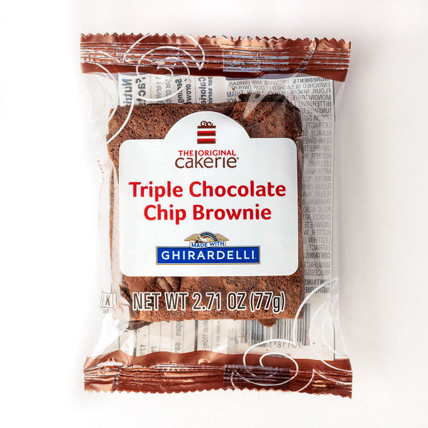 Triple Chocolate Chip Brownie (Individually Wrapped) – Dessert Holdings